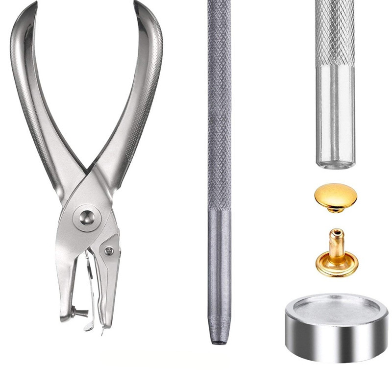 台灣現貨 180套6mm8mm雙面鉚釘+安裝工具 皮革帽撞釘柳釘 鉚釘現貨鉚釘工具套組 雙面 鉚釘 撞釘 固定扣 手作 | 蝦皮購物