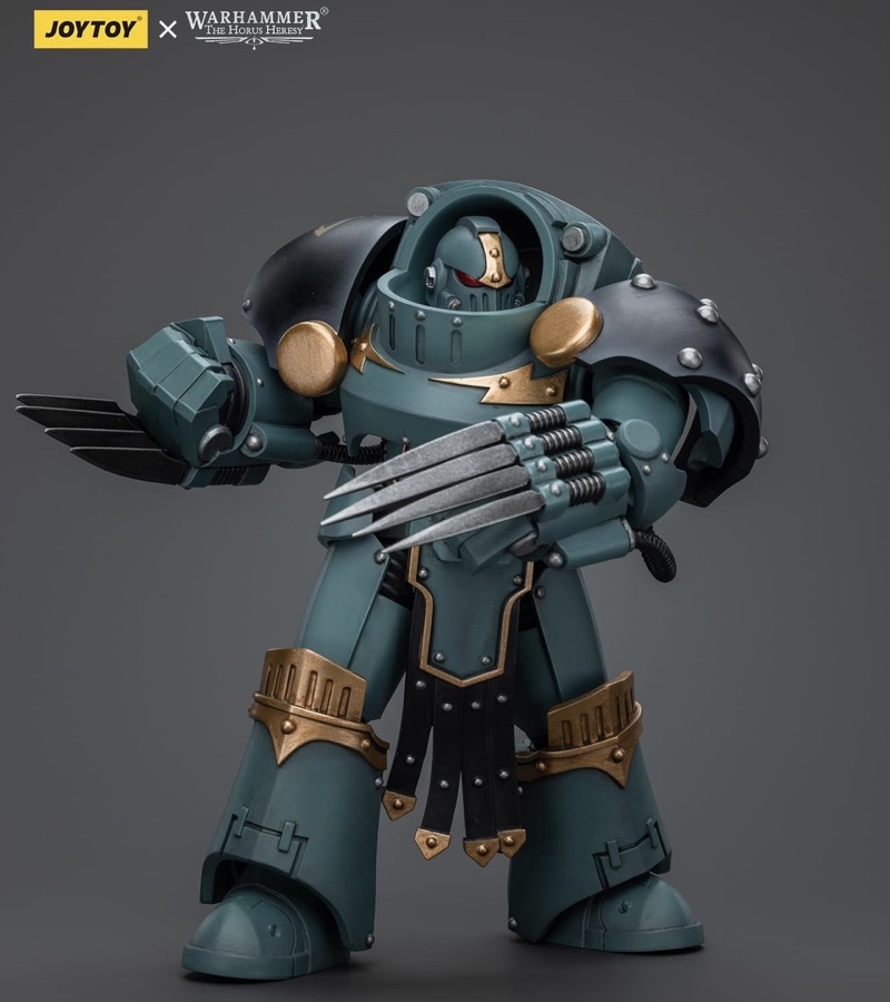 頑聚同樂會 預購 JOYTOY 戰鎚 40K 暗源 JT7202 荷魯斯之子 冥府型終結者小隊 配備閃電爪的終結者 | 蝦皮購物