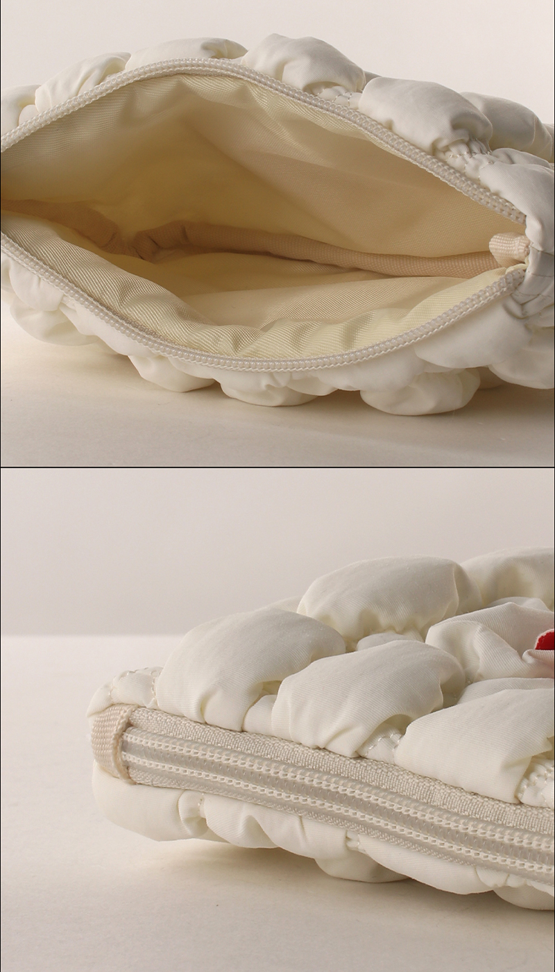 Masmarulez台灣總代』原廠公司貨＊Basic pouch _ Quilting Ivory | 蝦皮購物