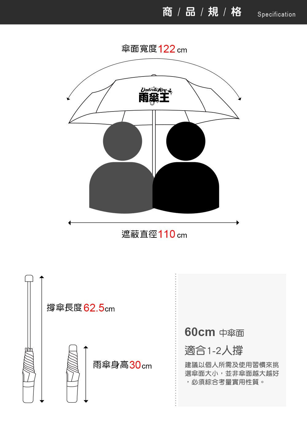 【雨傘王中山】新品上市《BigRed 極輕薄快乾/黑膠DARK 兩個版本》60CM安全自動折傘 23吋 安全分段機制 | 蝦皮購物