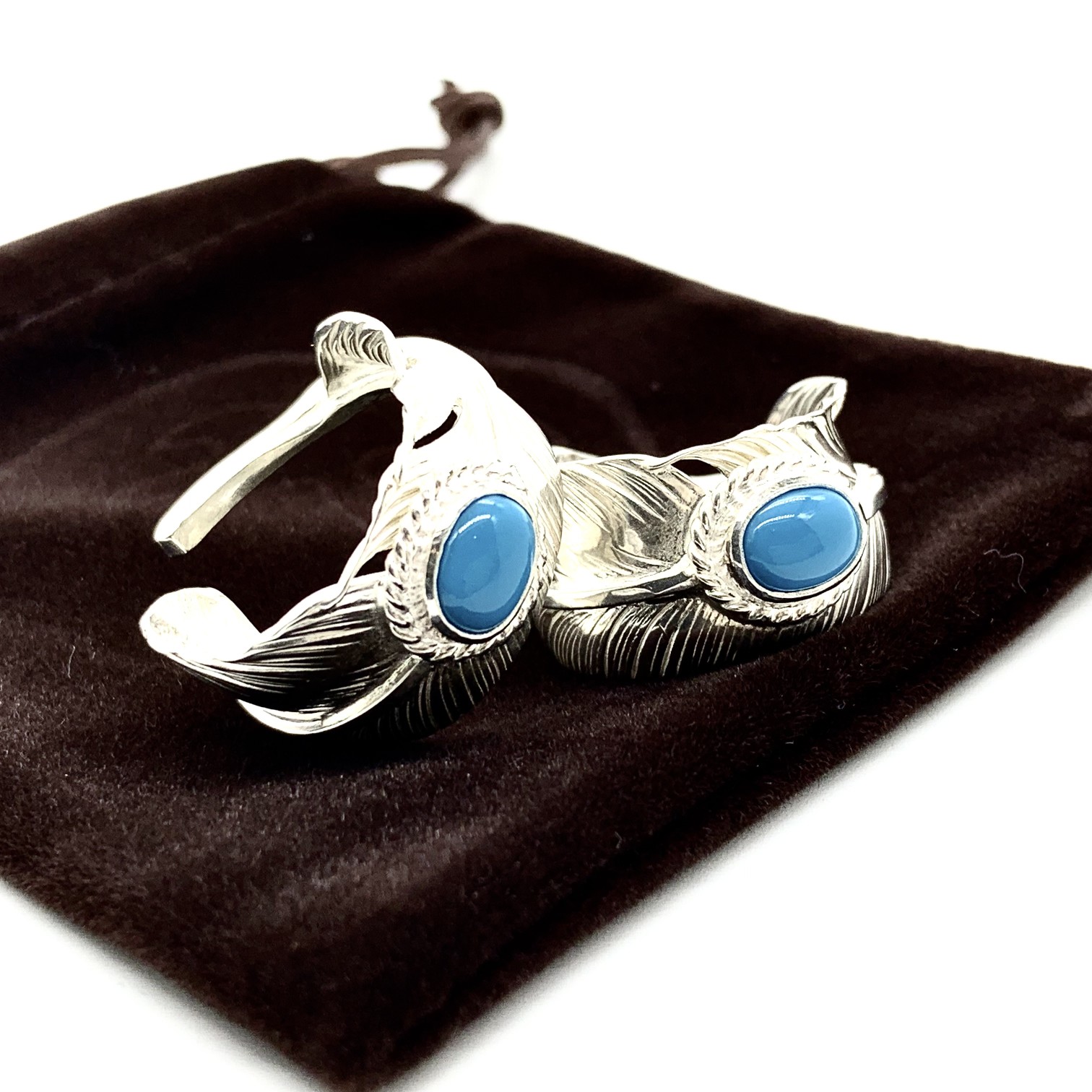 【全館免運】大銀家 s925 純銀 精工 GORO'S 高橋 松石 羽毛 情侶 戒指 | 蝦皮購物