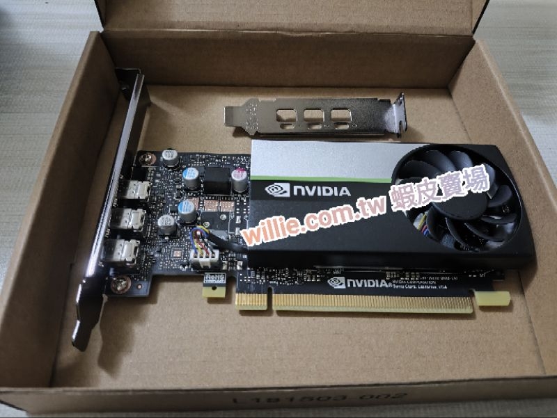 NVIDIA RTX T400 4GB GDDR6 顯示卡「全新現貨」長+短檔版皆有-工業紙盒包裝-拆機品 | 蝦皮購物