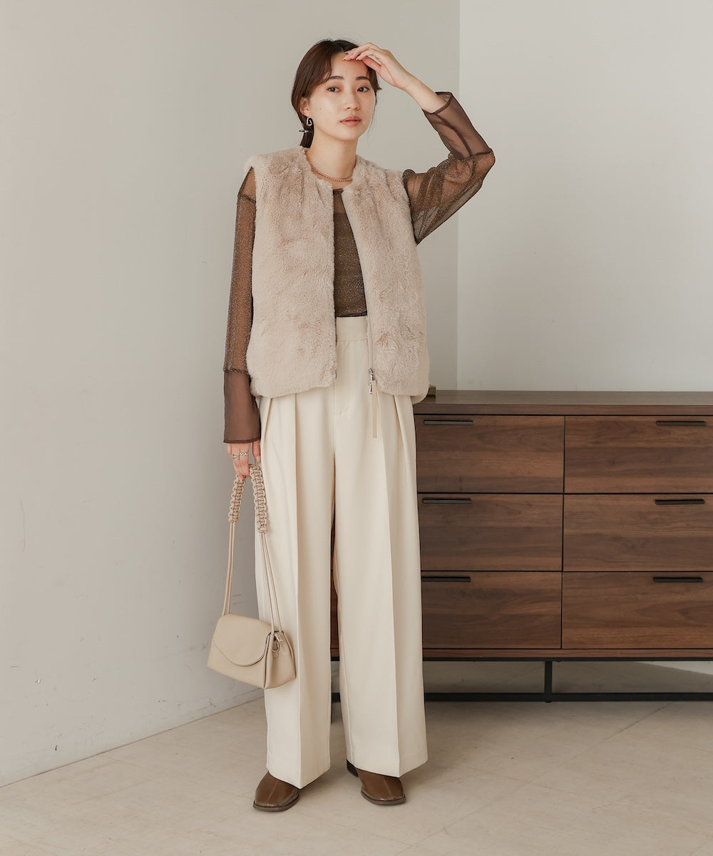 DoReFe | 日本代購 BAB 暖呼呼 人造兔毛 毛毛背心 皮草背心 搭配單品 絨毛背心 | 蝦皮購物