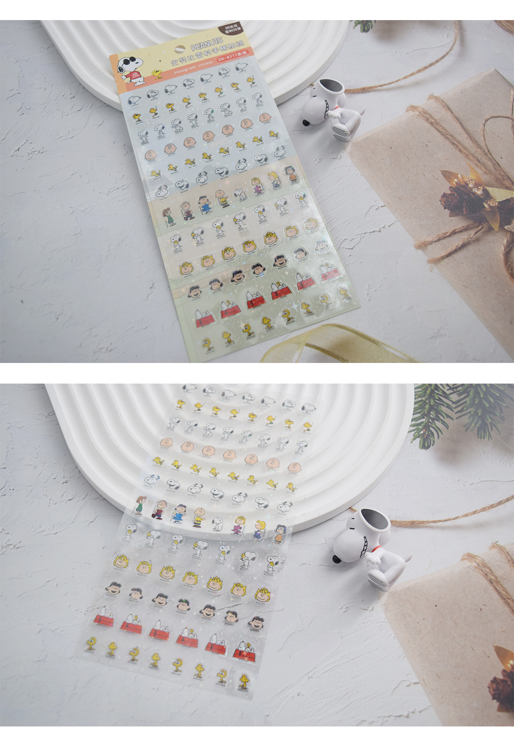 促銷價 正版授權 達課 DK-8377 史努比雷射手帳貼紙 胡士托 WOODST 畢業季 卡通貼紙 透明貼紙 防水貼紙 | 蝦皮購物