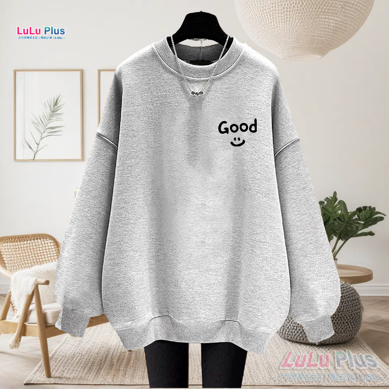 大尺碼大學t 落肩寬鬆衛衣 長袖上衣 時尚百搭大學t M-5XL 重磅 寬鬆大學t落肩大學t 253C | 蝦皮購物