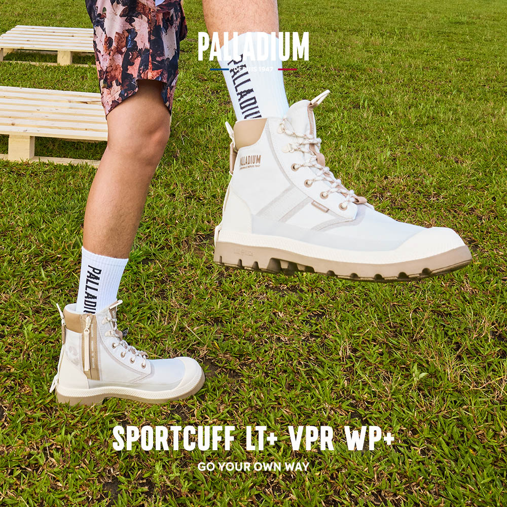 PALLADIUM SPORTCUFF LT+ VPR WP+橘標輕量防水靴/防水鞋/休閒鞋-男鞋/女鞋-米色/奶白 | 蝦皮購物