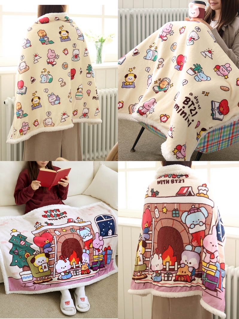 [9091]正品 韓國BT21毯子 BT21造型毛毯 造型毛毯 韓國BT21代購 韓國代購 | 蝦皮購物