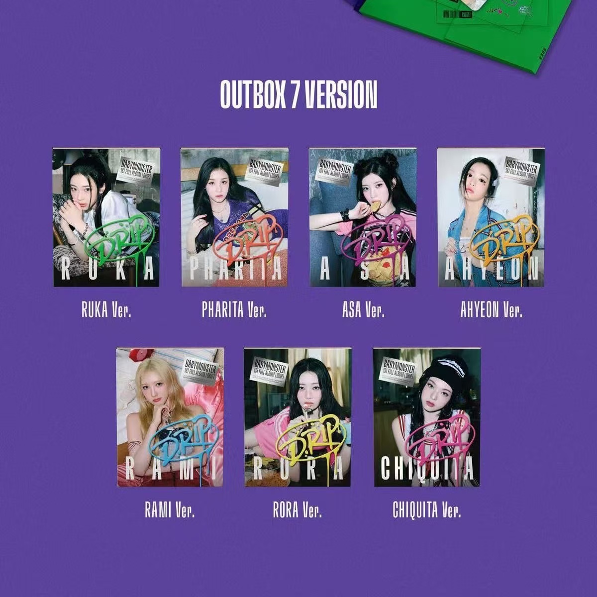 全新未拆 正規1轉 babymonster 寶怪專輯 DRIP迴歸專 Ahyeon Asa Rora Rami Ruka | 蝦皮購物