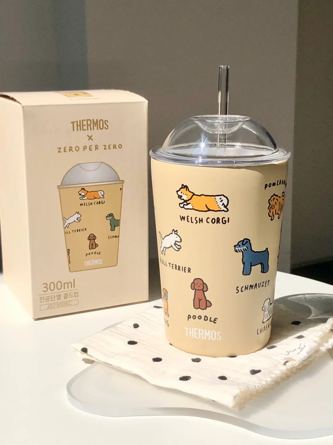 (PSM街頭潮流選)正品公司貨 韓國 Thermos x Zero per Zero 膳魔師聯名款 真空保溫杯狗狗吸管杯 | 蝦皮購物