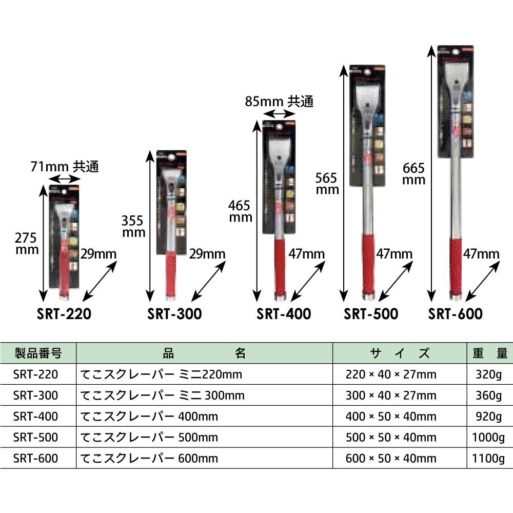 日本原裝 MKK 可敲擊重型 碳鋼刮刀 SRT 220/300/400/500/600mm | 蝦皮購物