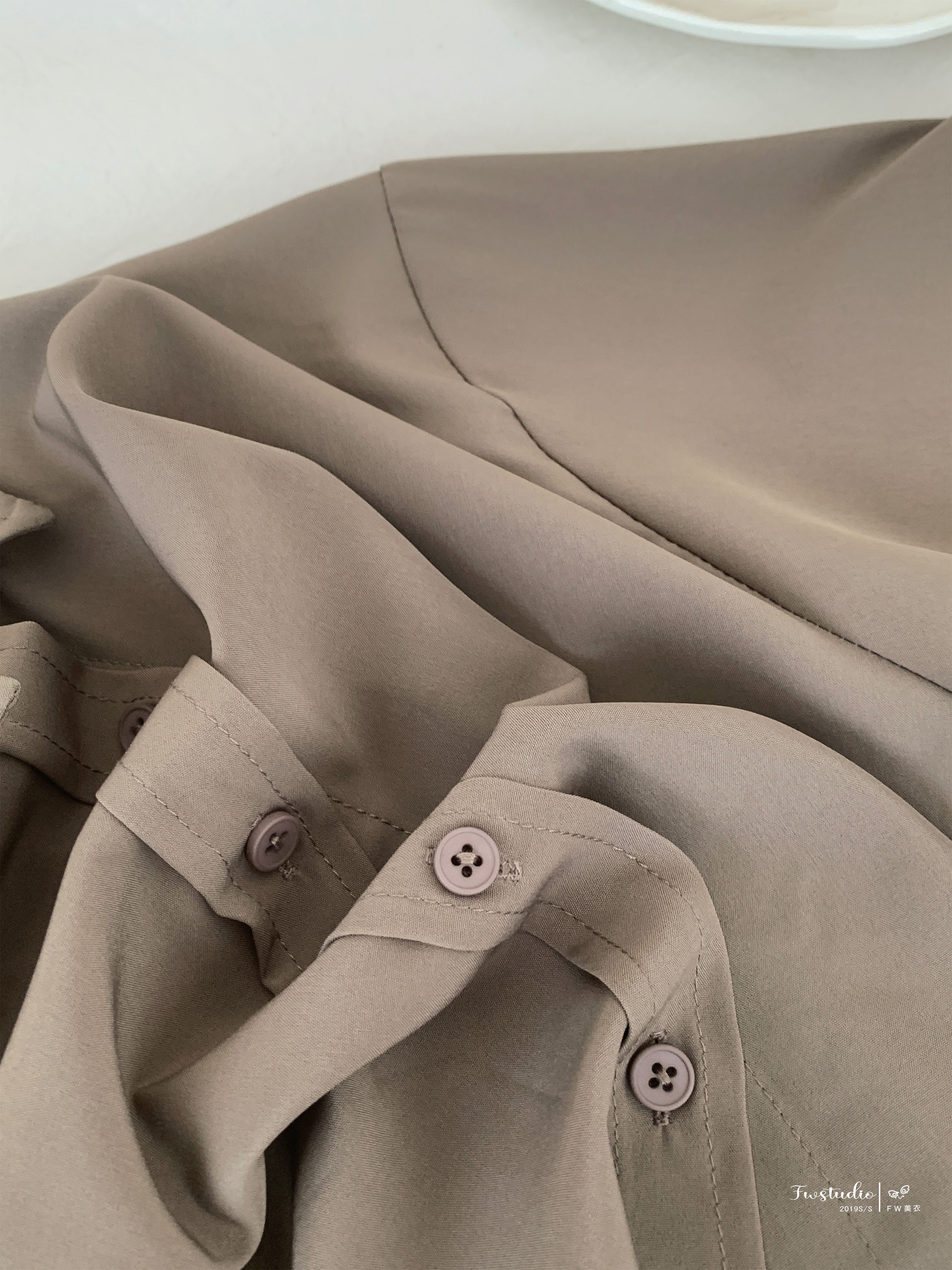 自訂款短袖襯衫短版襯衫開扣襯衫雪紡襯衫 FW美衣 W0076 | 蝦皮購物