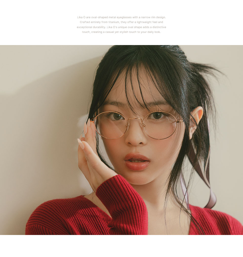 韓國 CARIN 眼鏡 LIKA O C4 (玫瑰金) 鏡框 【原作眼鏡】 | 蝦皮購物