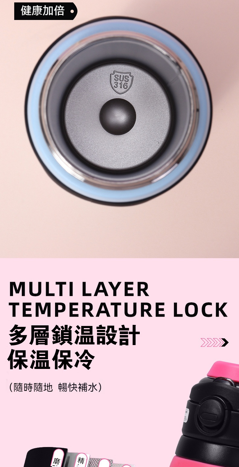 【隔日到貨 2025新款550ml】316不鏽鋼保溫杯 雙飲提手保溫瓶 不鏽鋼保溫瓶 保溫杯 保溫瓶 保溫壺 大容量水壺 | 蝦皮購物