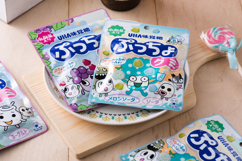 味覺糖 吉祥物軟糖 哈密瓜蘇打&蘇打味 43g【零食圈】日本 UHA 糖果 | 蝦皮購物