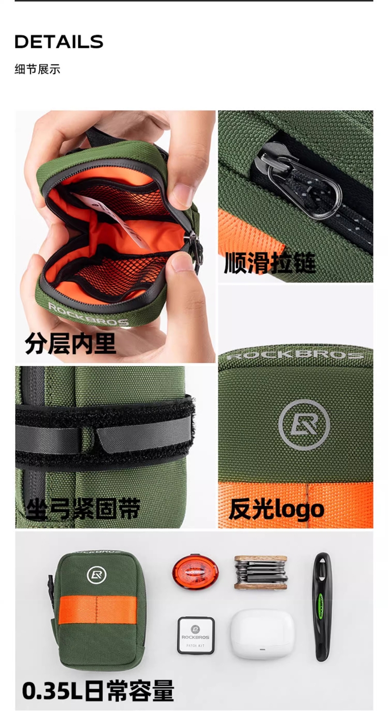 ROCKBROS F006迷你座墊包 小型輕便尾包後包 隨車置物袋【飛輪單車】 | 蝦皮購物
