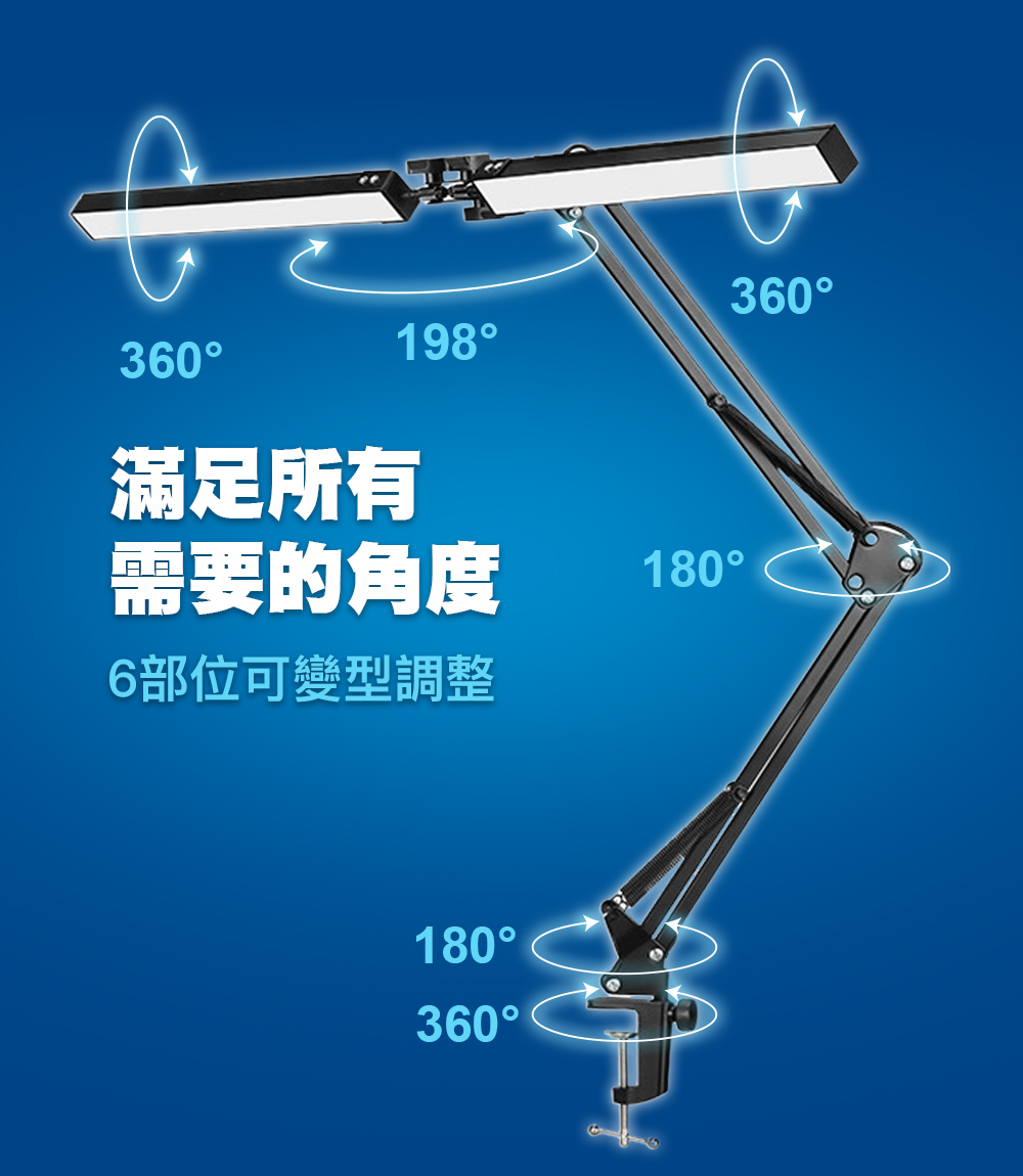 現貨『TreasHunter AngeLight 雙翼護眼檯燈』抗藍光 台燈 除眩光 USB插電 桌面底夾【Mmy知足♡ | 蝦皮購物
