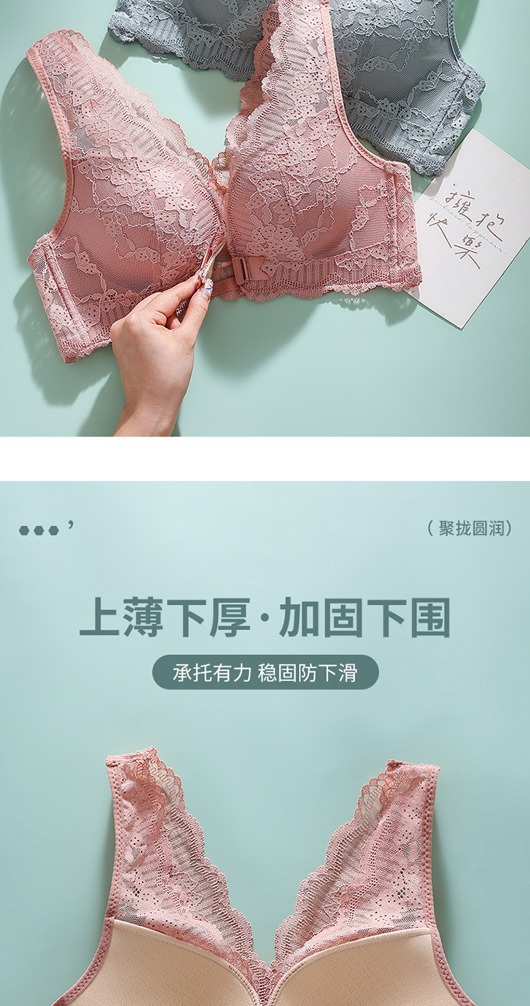 【Wei Mi Rui】小胸聚攏 不空杯 無鋼圈 無痕美背內衣 大尺碼薄墊 大胸顯小 調整型內衣 性感內衣 胸罩加大 | 蝦皮購物