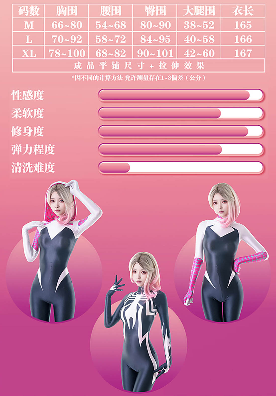 【特物魔屋】阿叔特皮Ashotplz 蜘蛛人 格溫 關·史黛西 COSPLAY 全包緊身衣 連帽衣 油亮 高清 印花 | 蝦皮購物