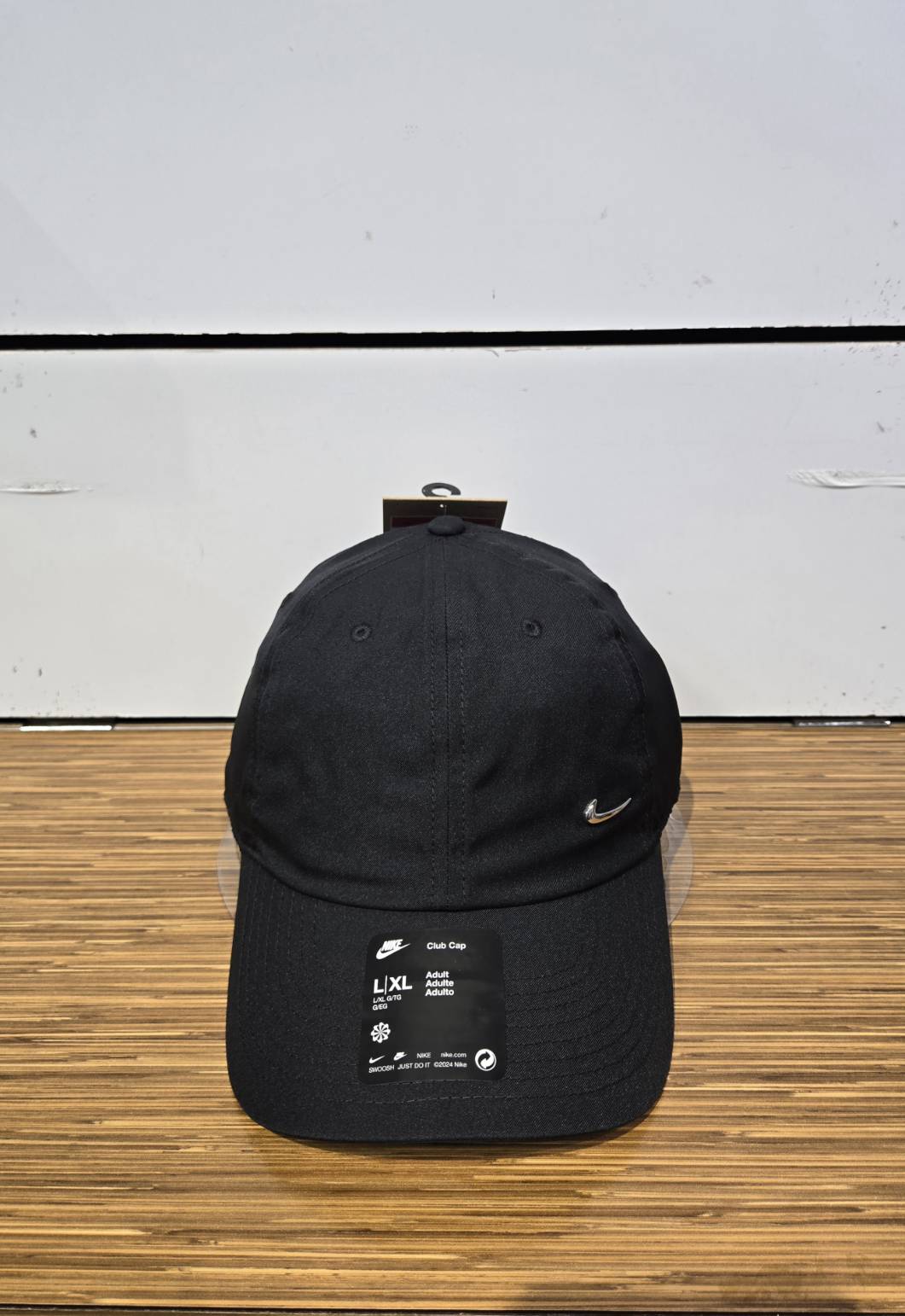 【Nike】Dri-FIT Club Metal Swoosh 黑色運動帽FB5372-010銀勾 | 蝦皮購物