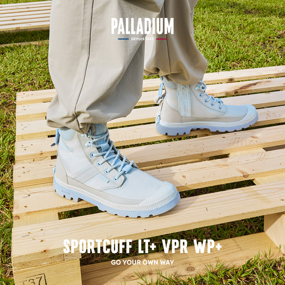 PALLADIUM SPORTCUFF LT+ VPR WP+橘標輕量防水靴/防水鞋/休閒鞋-男鞋/女鞋-冰河灰/淺藍 | 蝦皮購物