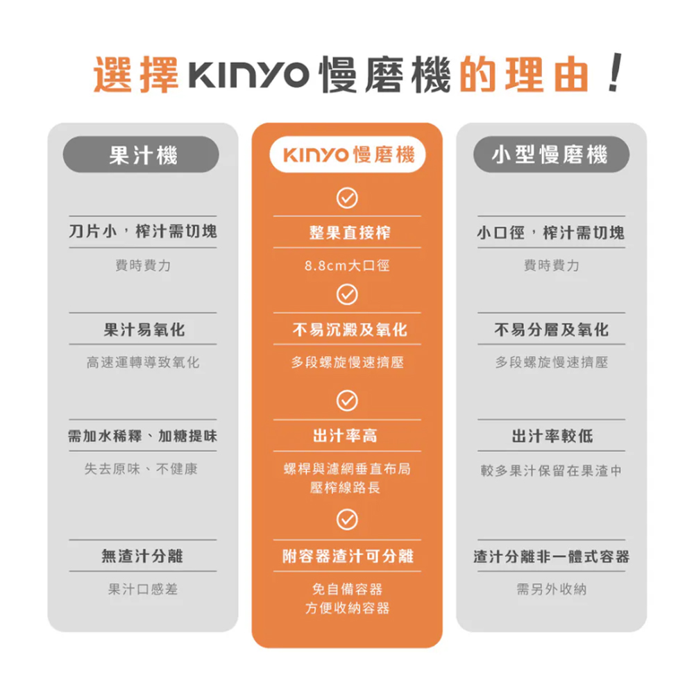 【KINYO】冷壓活氧萃取慢磨機 蔬果原汁 果汁機 JR-785 榨汁機 蔬果機 榨汁機 隨行杯果汁機 低溫冷壓少氧化 | 蝦皮購物