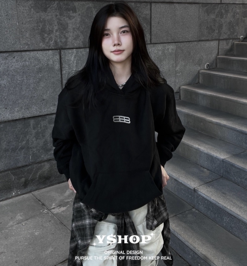 【YSHOP】 材質沒話說！高級感 漸變跑道 美式 幻影感 長袖帽TEE/拉鍊外套 男女款 OVERSIZE 帽衫 外套 | 蝦皮購物