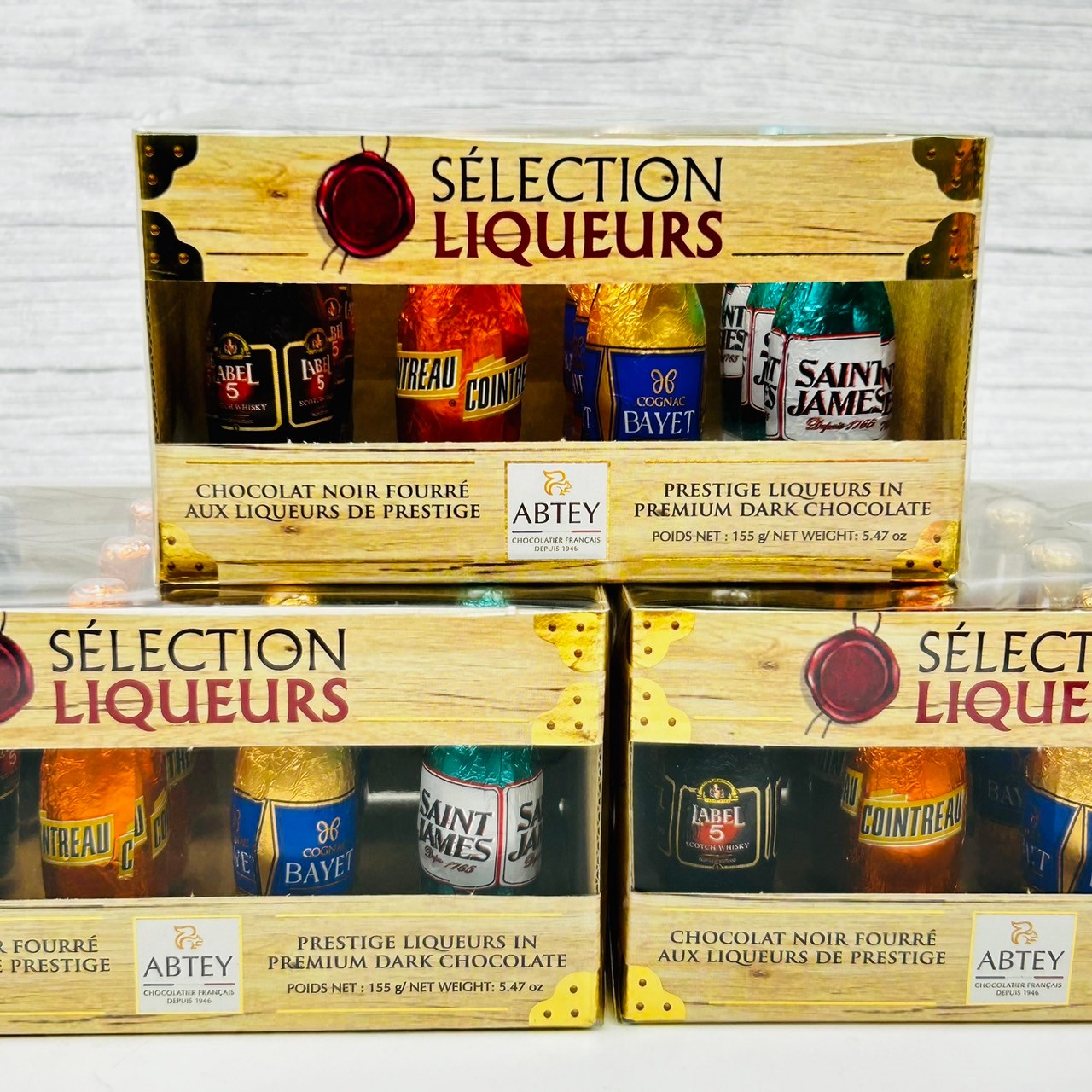 ABTEY精選利口酒酒瓶造型黑巧克力 12入/盒 法國高級巧克力 送禮禮盒 酒巧克力 酒瓶巧克力 | 蝦皮購物