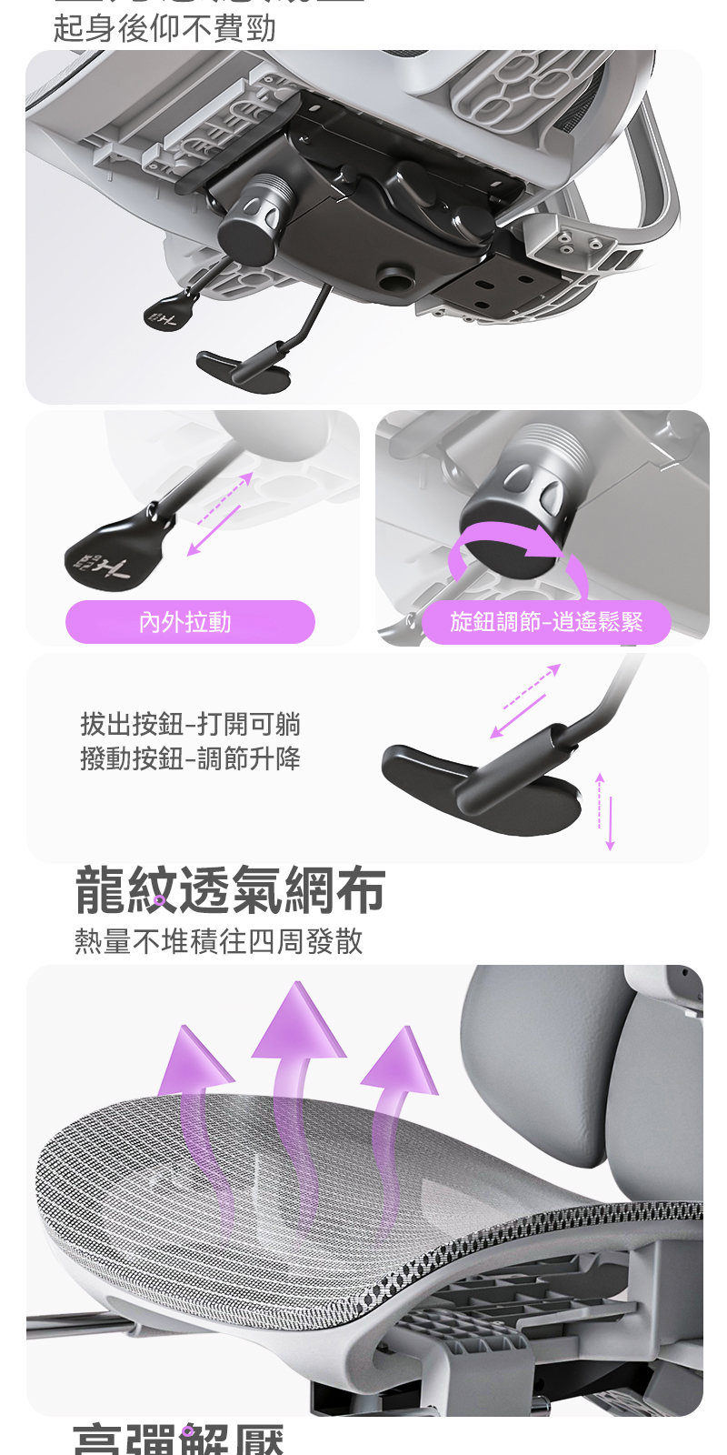 【Xpanse】S360 旗艦·人體工學椅「3區浮翼腰靠」首創五區ErgoFlow減壓系統工學椅 辦公電競電腦椅 | 蝦皮購物