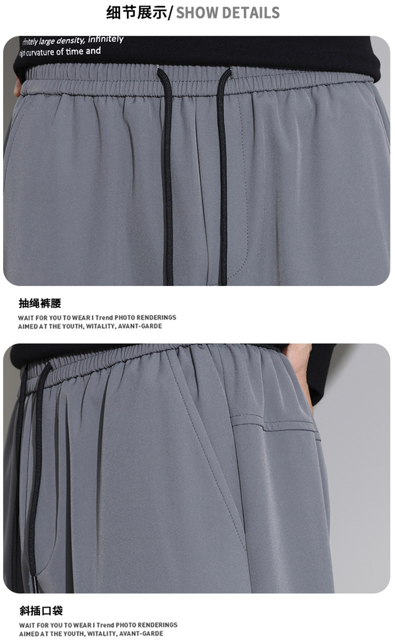 【免運】大碼M-8XL 冰感涼爽 速幹透氣美式工裝褲寬鬆顯瘦多口袋長褲Y2K休閒束口工作褲女直筒長褲 夏季男防潑水傘兵褲 | 蝦皮購物