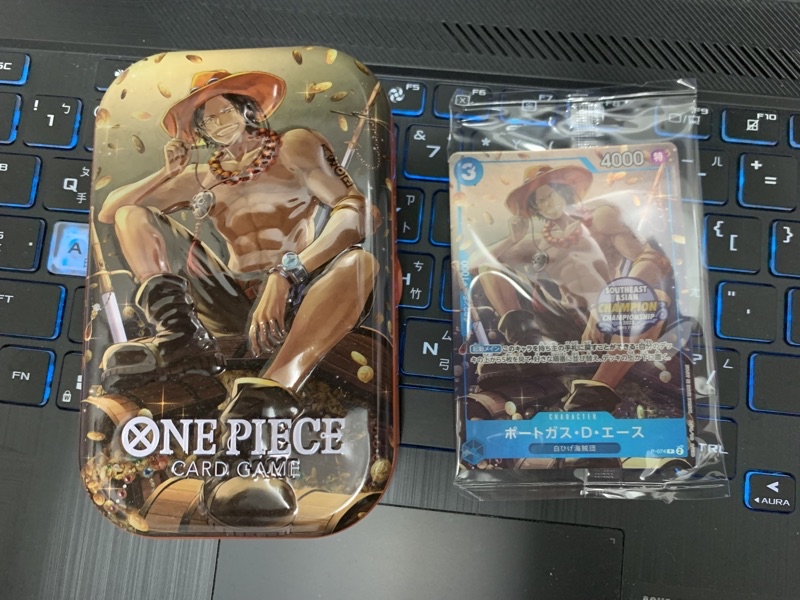 【現貨】航海王 海賊王 艾斯OPCG 迷你罐VOL.1 OP-09 鐵盒 (已拆卡片未拆） | 蝦皮購物