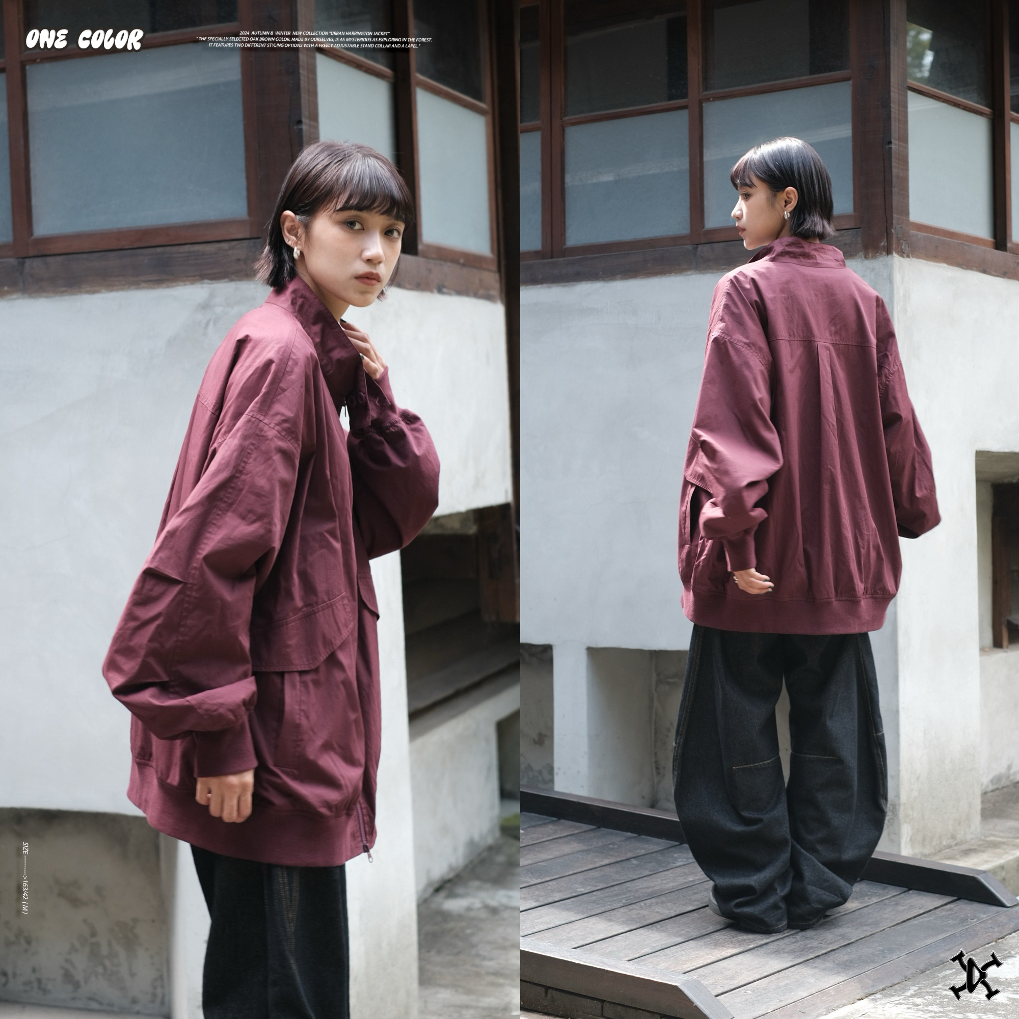 【DTT】🌪️ “Urban Harrington Jacket” - 立領防風哈靈頓外套 波爾多紫 [UJ-30] | 蝦皮購物
