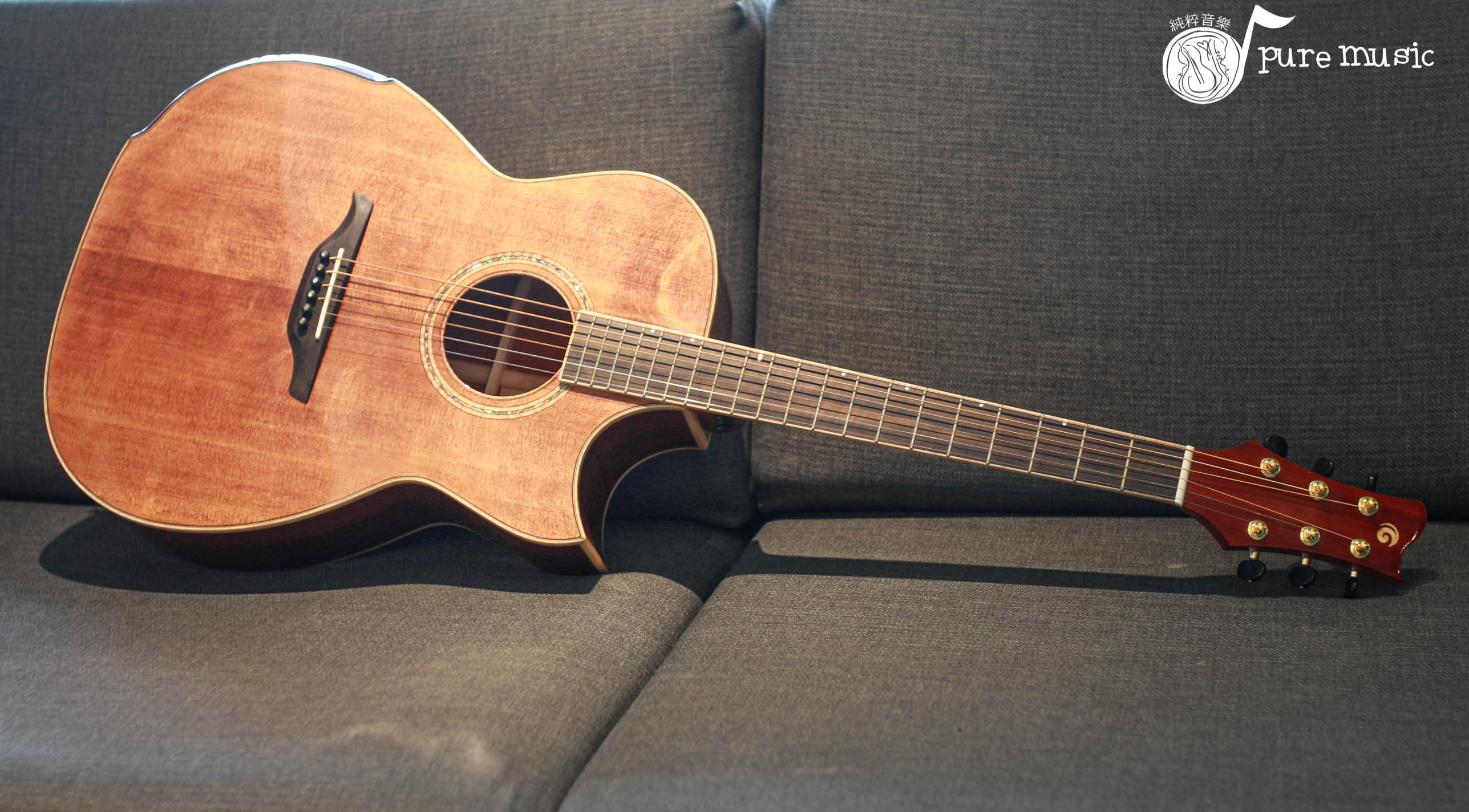 [純粹音樂社] Gomans F-S16C 西卡雲杉面板/花梨木側背 復古刷色 全單板手工木吉他(客製版) | 蝦皮購物