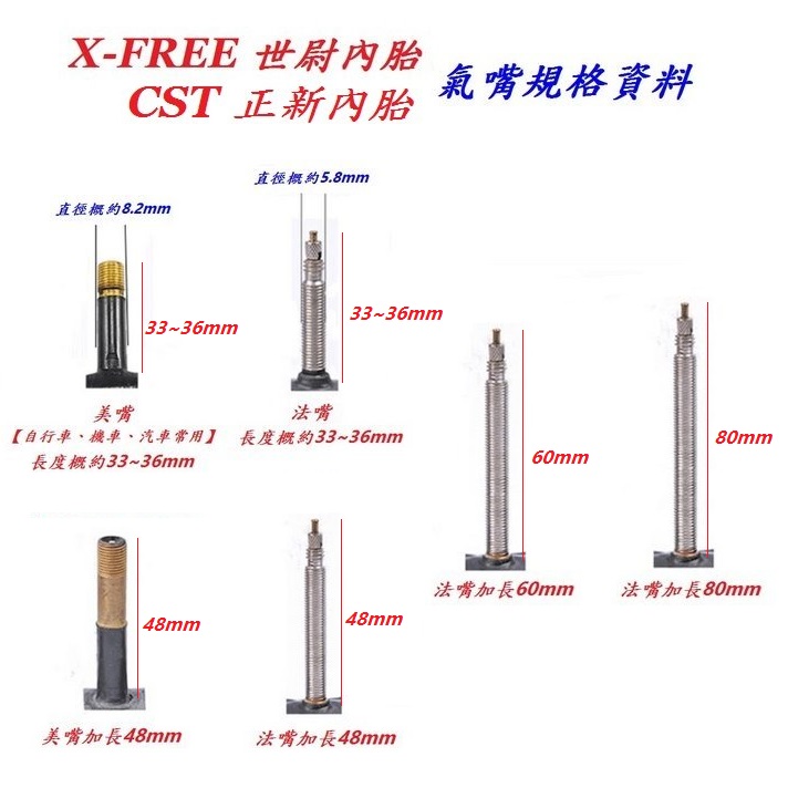 DG 26*1 3/8 美式氣嘴32mm 正新內胎 CST輪胎 26X1 3/8 美式 美嘴 相容建大自行車輪胎 正新胎 | 蝦皮購物