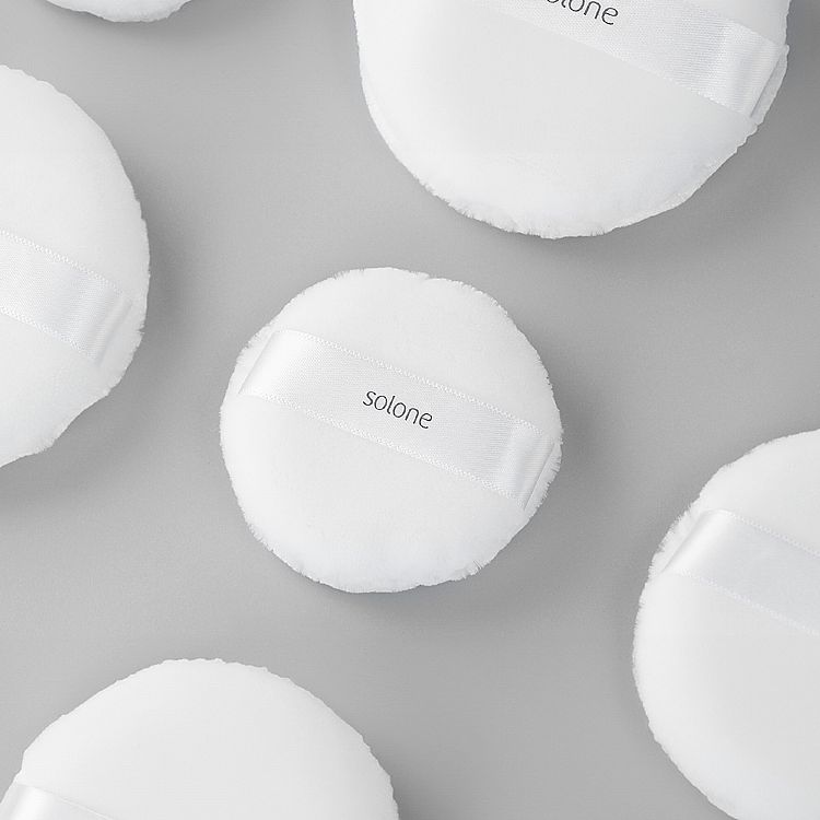 Solone 特級日本立絨蜜粉撲1入 (75mm／55mm) 化妝海綿 粉撲 上妝器具【小三美日】DS023305x | 蝦皮購物