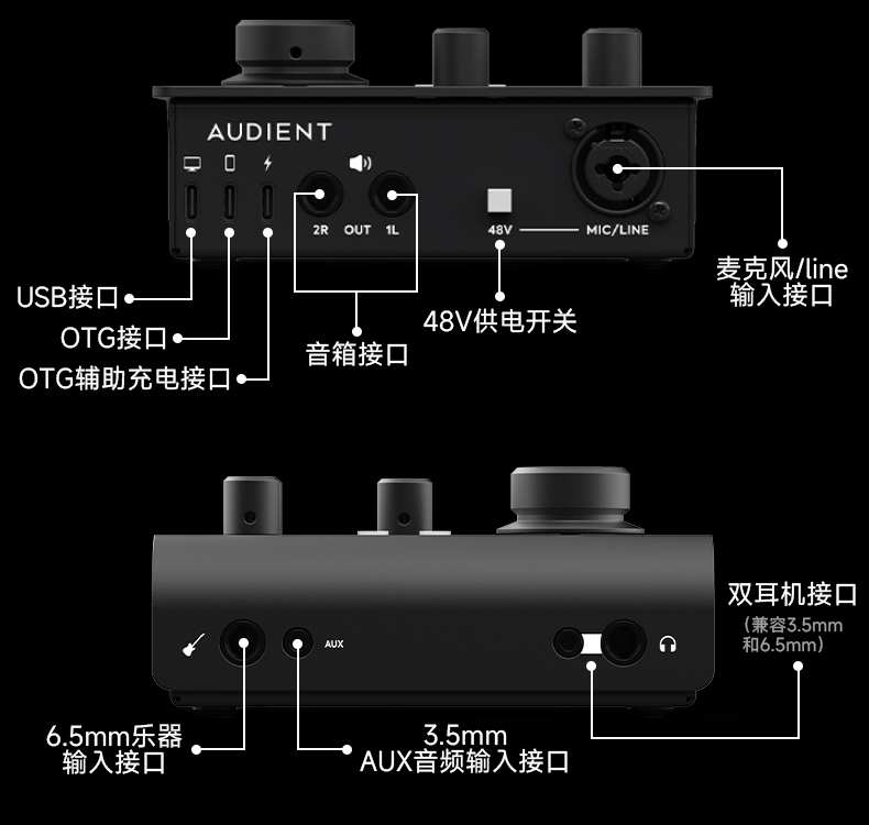 Audient iD4 Stream OTG 小鋼炮電腦聲卡錄音介面iD4 Mkii升級版 | 蝦皮購物