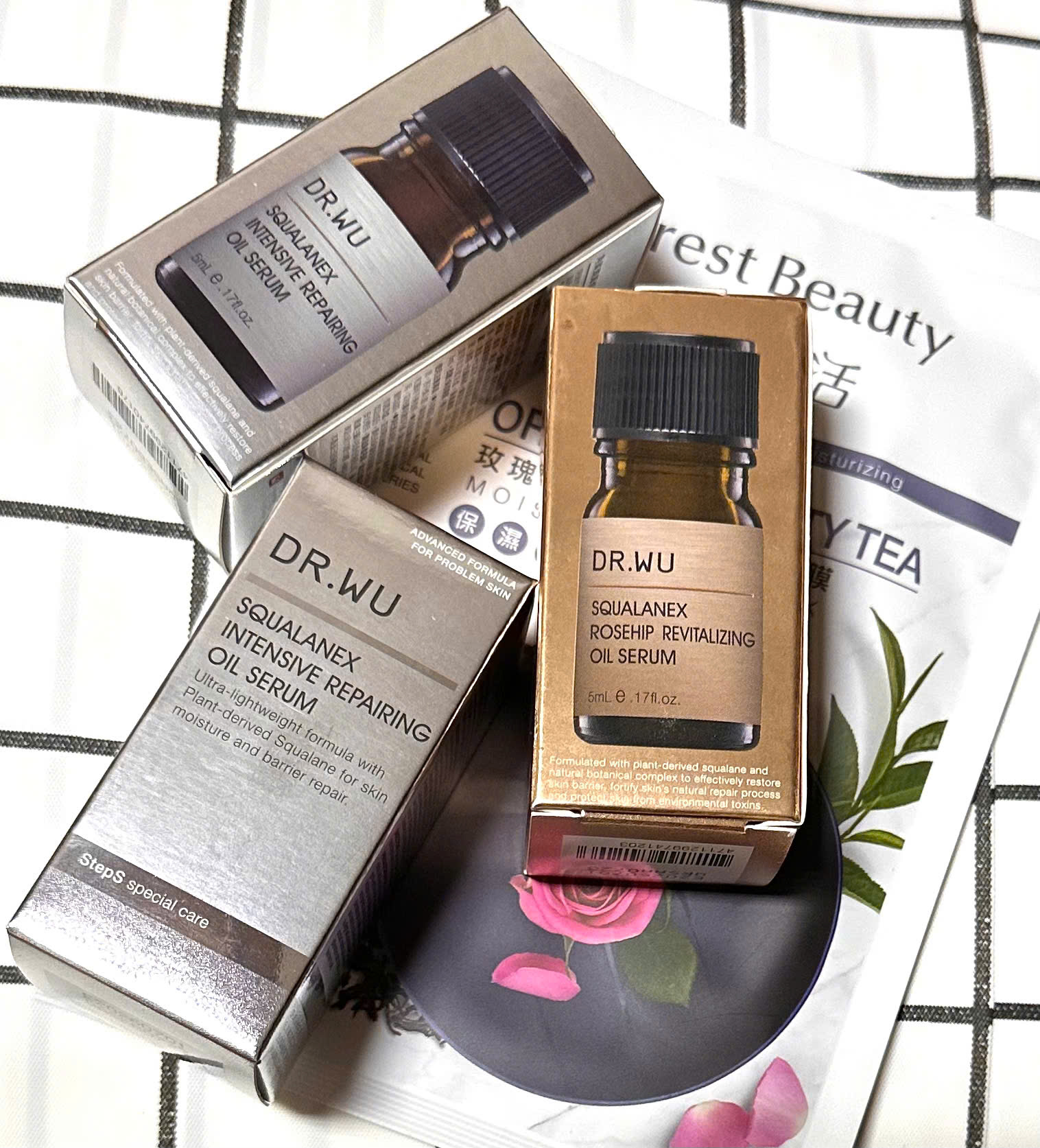 ⭐️ 公司貨 ⭐️ DR.WU角鯊潤澤修復精華油5ML/角鯊玫瑰果賦活精華油5ML | 蝦皮購物