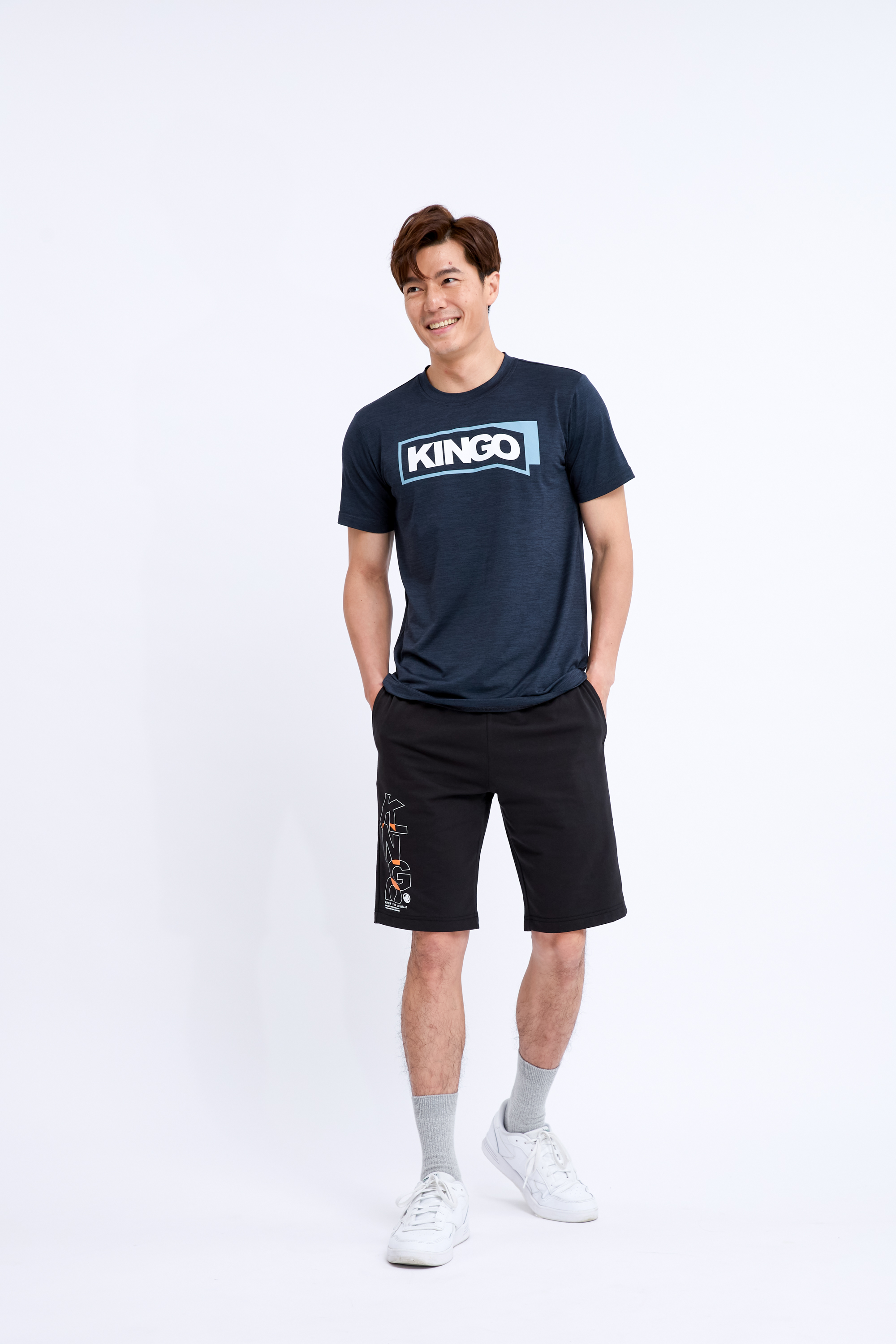 KINGO男款｜輕盈系列｜深灰舞龍紗印花T恤 411006｜官方直營 | 蝦皮購物