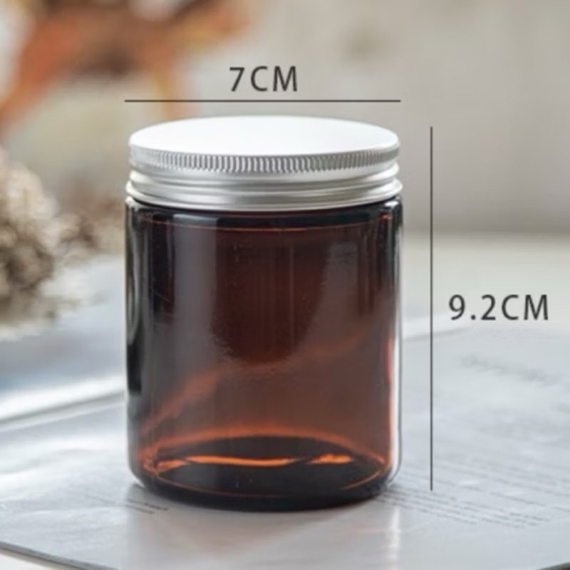 茶色蠟燭空杯配鋁蓋 ☆ VITO zakka ☆ 香氛 蠟燭 空杯 玻璃杯 蠟燭杯 蠟燭罐 香薰 | 蝦皮購物