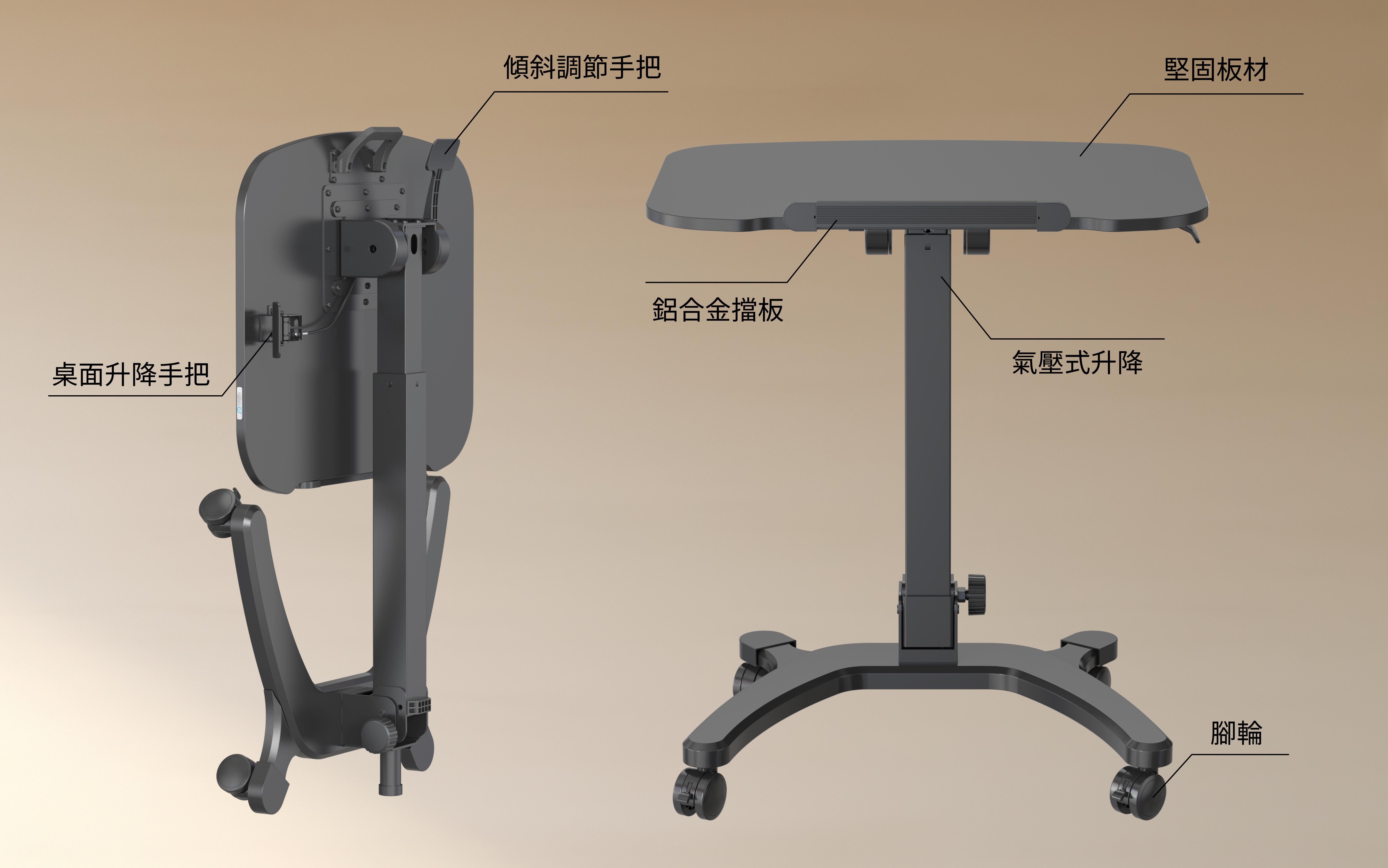 瑞米 Raymii 站立收納超快裝 VN-34 折疊式移動氣壓式升降站立辦公電腦桌 電腦桌辦公桌 升降桌 | 蝦皮購物