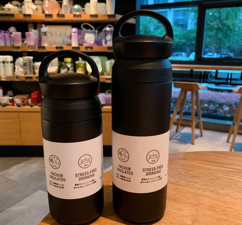 🔥【簡約風】🔥提把 304雙層 真空 不銹鋼保溫杯 隨身運動 保溫杯 350ml 480ml | 蝦皮購物