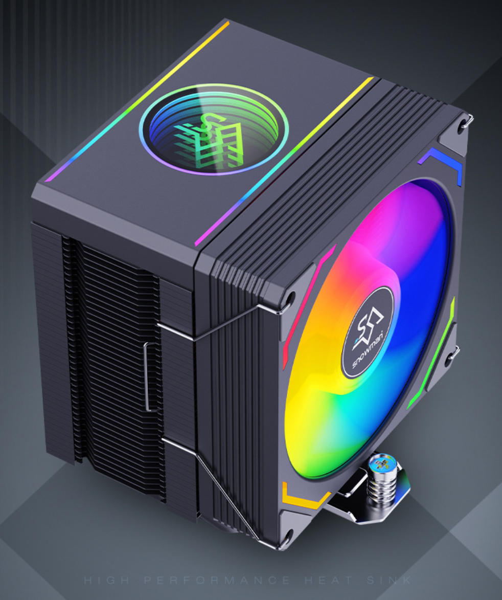 SNOWMAN MX96-V3 CPU散熱器 六熱管 單塔風冷 ARGB AM4 AM5 ITX MATX 黑色 白色 | 蝦皮購物