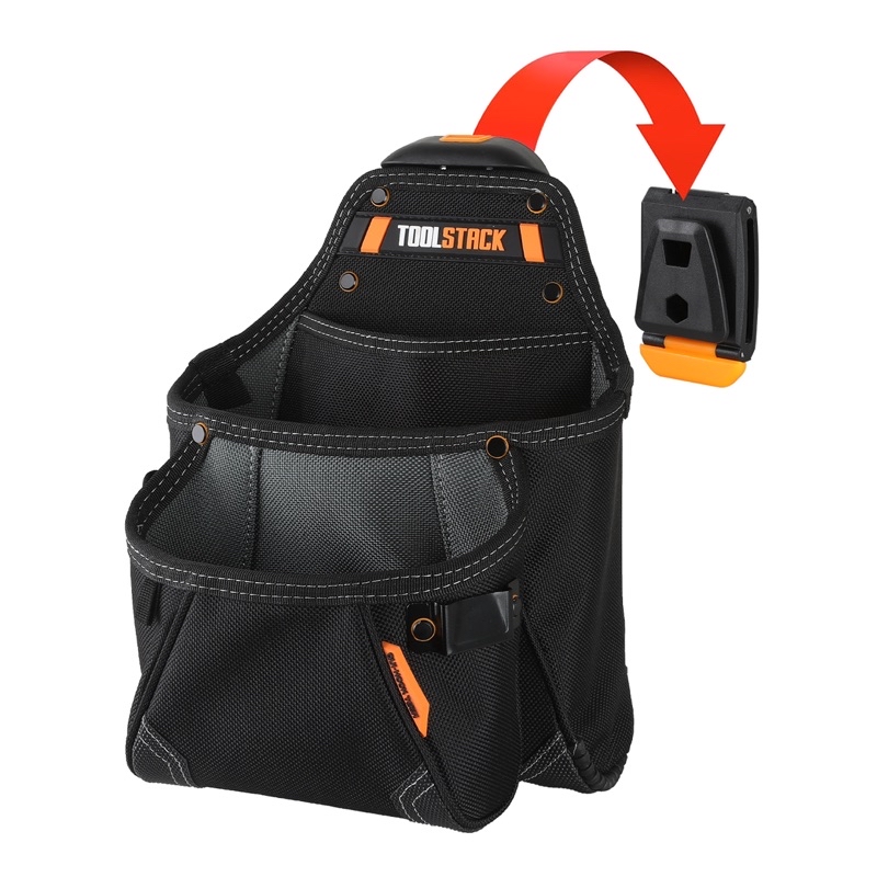 含稅 拓必樂 【TSK-03】 TOOLSTACK 快扣式 捲尺扣 工具袋 釘袋 鐵鎚架 工具包 木工袋 電工袋 托比爾 | 蝦皮購物