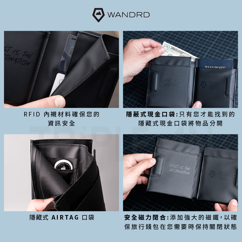 WANDRD Travel Wallet 旅行錢包 TW-BK-1【Triple An】 | 蝦皮購物