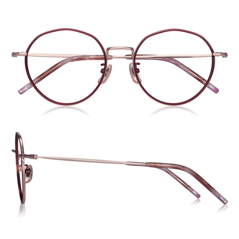 OWNDAYS Graph Belle系列 都會知性金屬光學鏡框 GB1041B-4S | 蝦皮購物