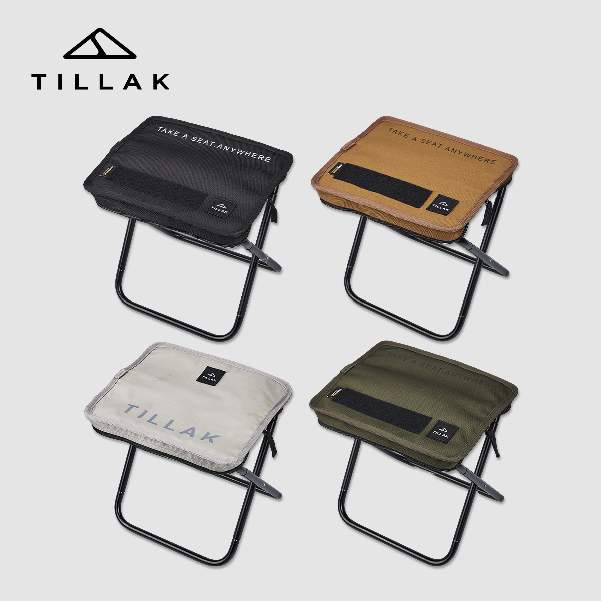 【TILLAK】贈頭燈 口袋椅 折疊椅 露營椅 童軍椅 椅凳 小椅子 小板凳 登山椅 釣魚椅 1000D輕量摺疊椅 馬扎 | 蝦皮購物