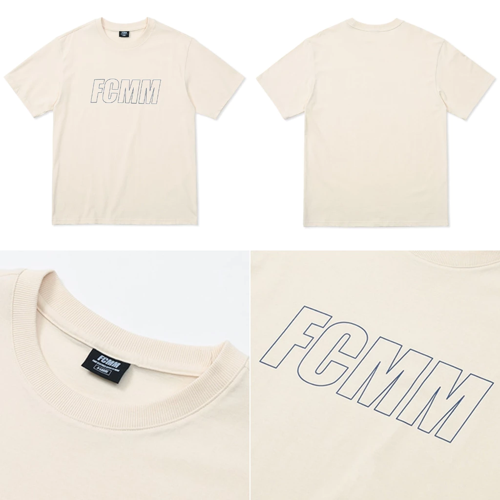 1-2天出貨 FCMM 短袖 短T 鏤空大LOGO 小LOGO 短Tee 寬鬆上衣 男女同款 韓國代購 | 蝦皮購物
