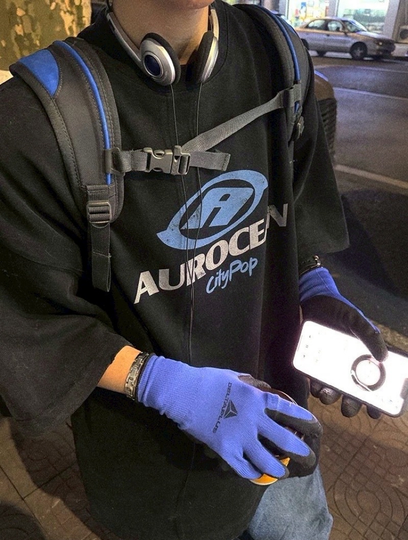 [HYC] Aurocean 炒色 做舊 黑色 T恤 320克 重磅 全棉 美式 復古 寬鬆 大版 短袖 | 蝦皮購物