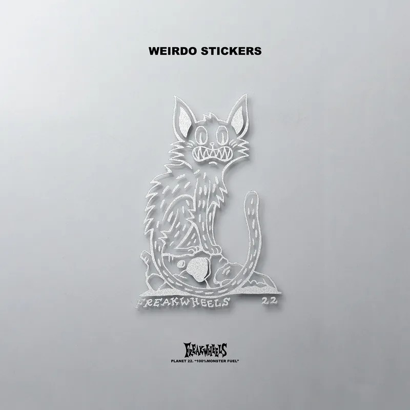 FREAK WHEELS｜GRINNING CAT STICKERS | 蝦皮購物