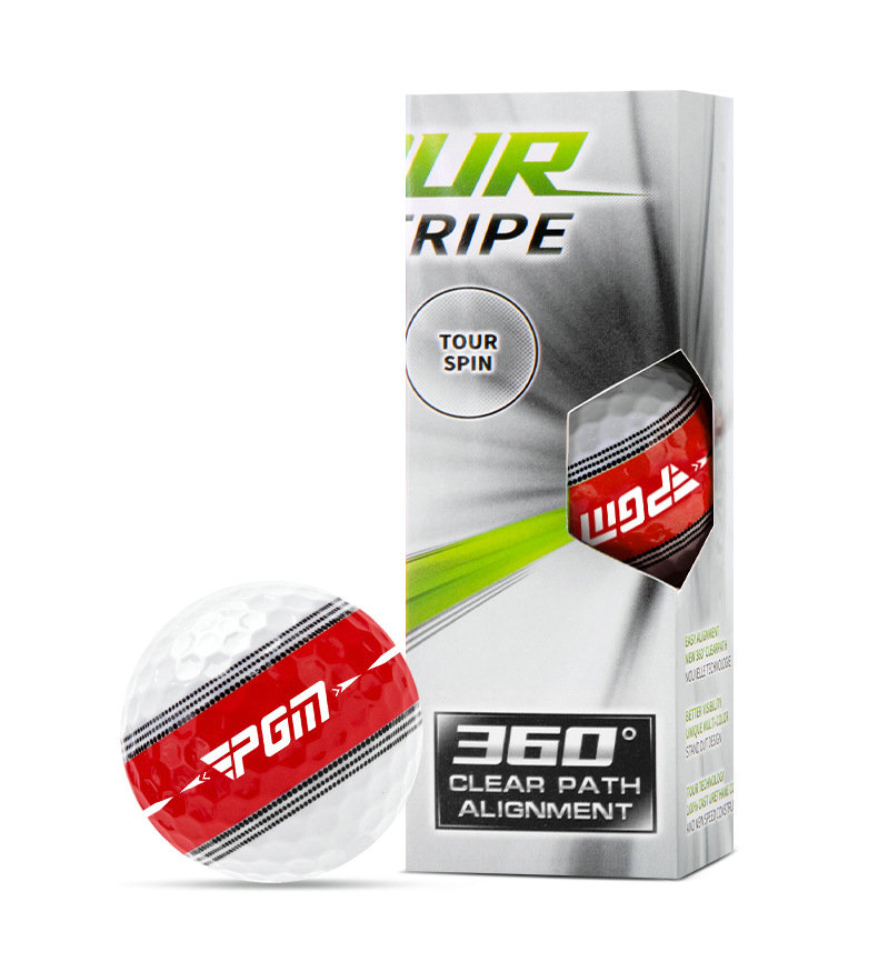PGM高爾夫球360度軌道推桿方向瞄準線球TPU下場比賽球雙層球三層球彩色比賽球golf練習球 | 蝦皮購物