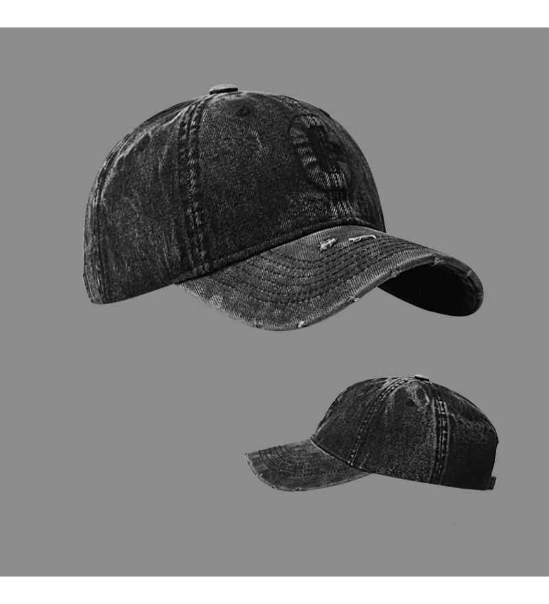 字母牛仔棒球帽【0525】PAPI女裝批發價春夏新款韓系INS休閒百搭復古水洗牛仔破洞遮陽帽 帽子 鴨舌帽 老帽 太陽帽 | 蝦皮購物